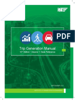 Trip Generation Manual | PDF | Transport