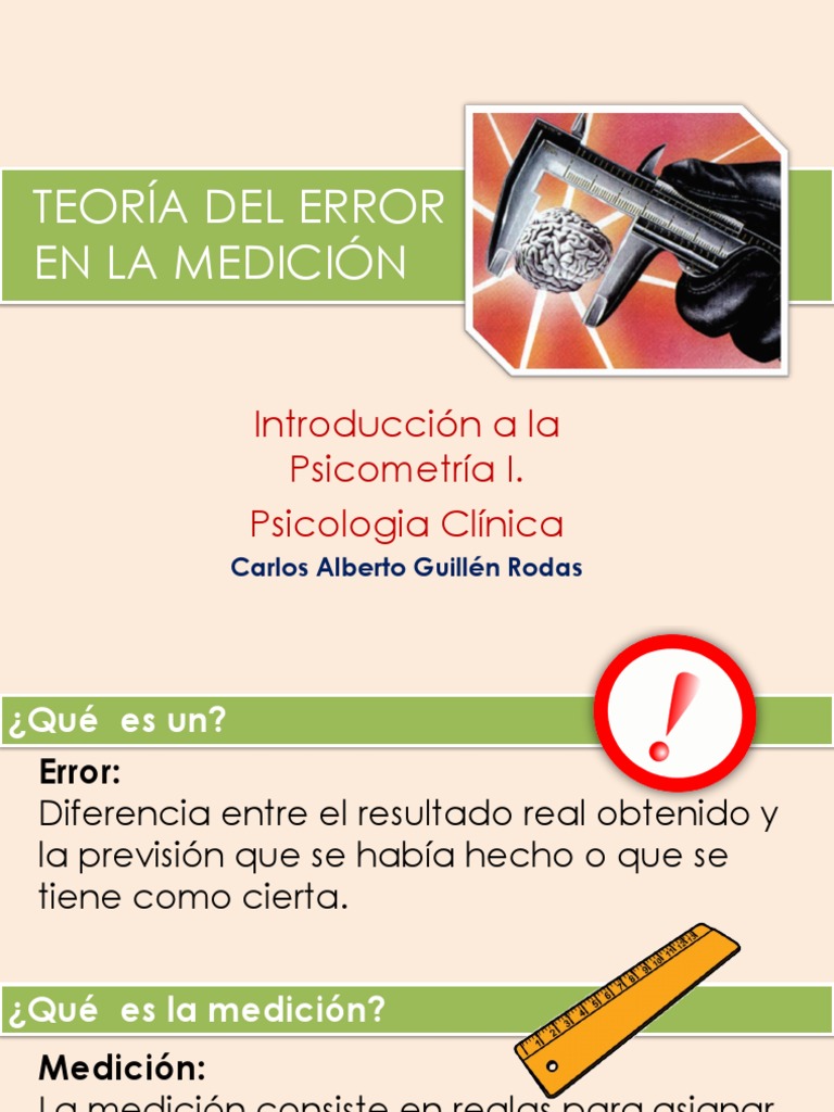 Teoría Del Error | PDF | Medición | Aleatoriedad