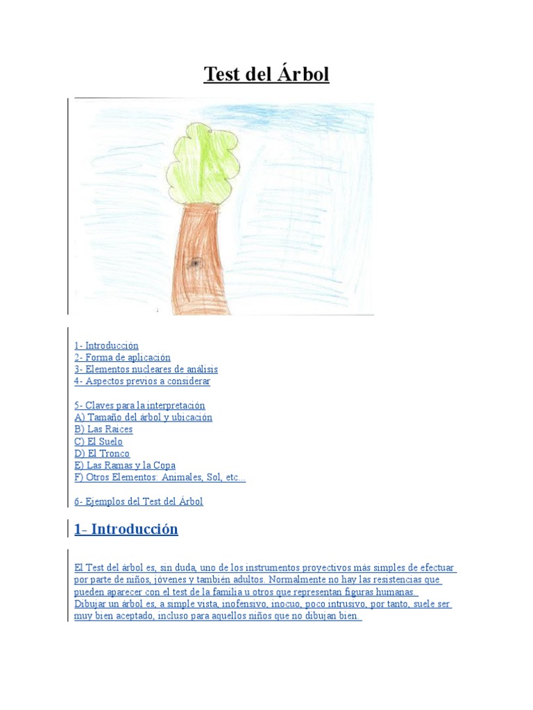 Test Del Árbol | PDF | Arboles | Dibujo