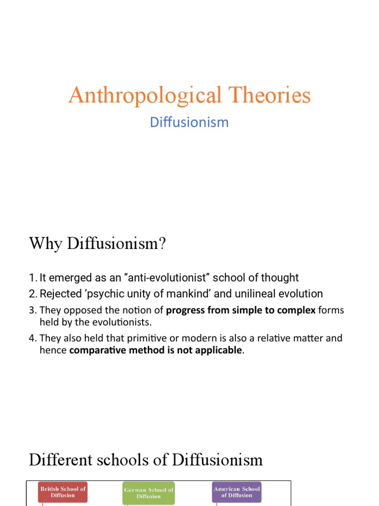 Anthropological Theories: Diffusionism | PDF | Franz Boas
