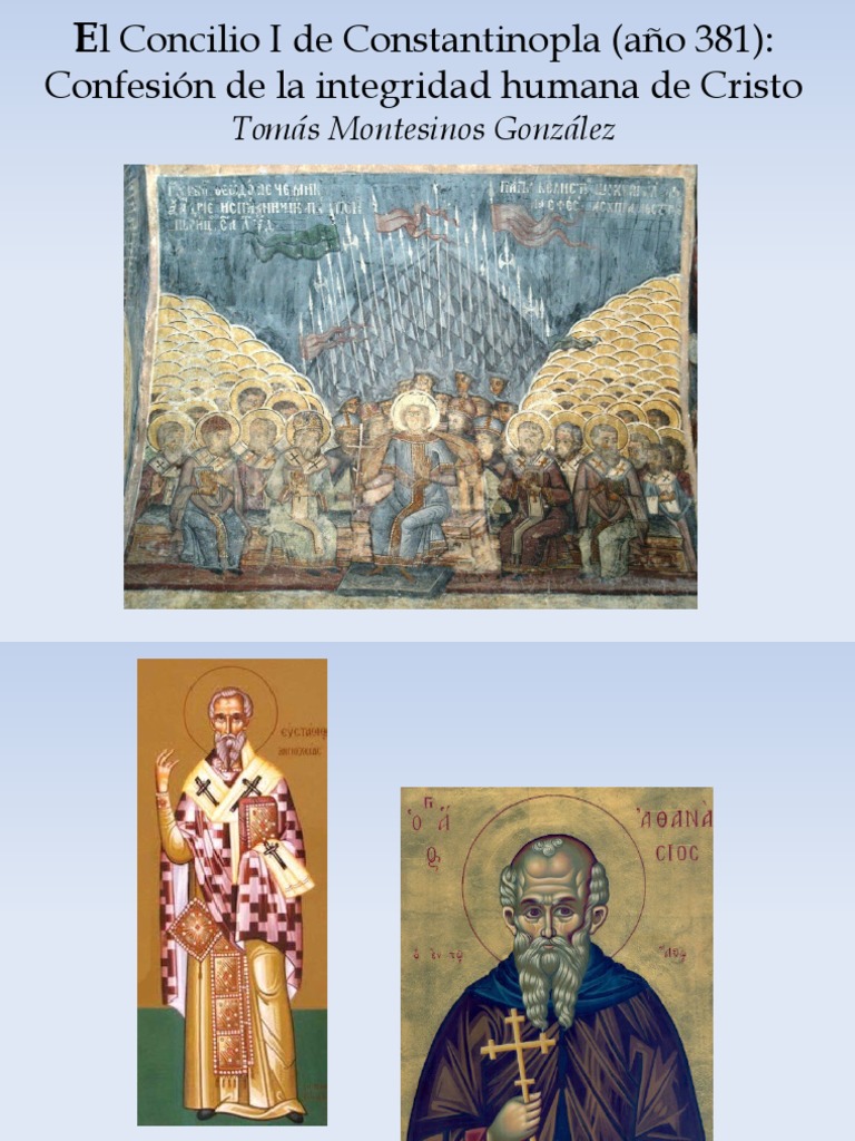 Concilio I de Constantinopla (381) | PDF | Familias denominacionales ...