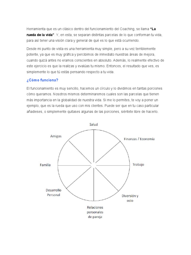 Rueda de La Vida | PDF