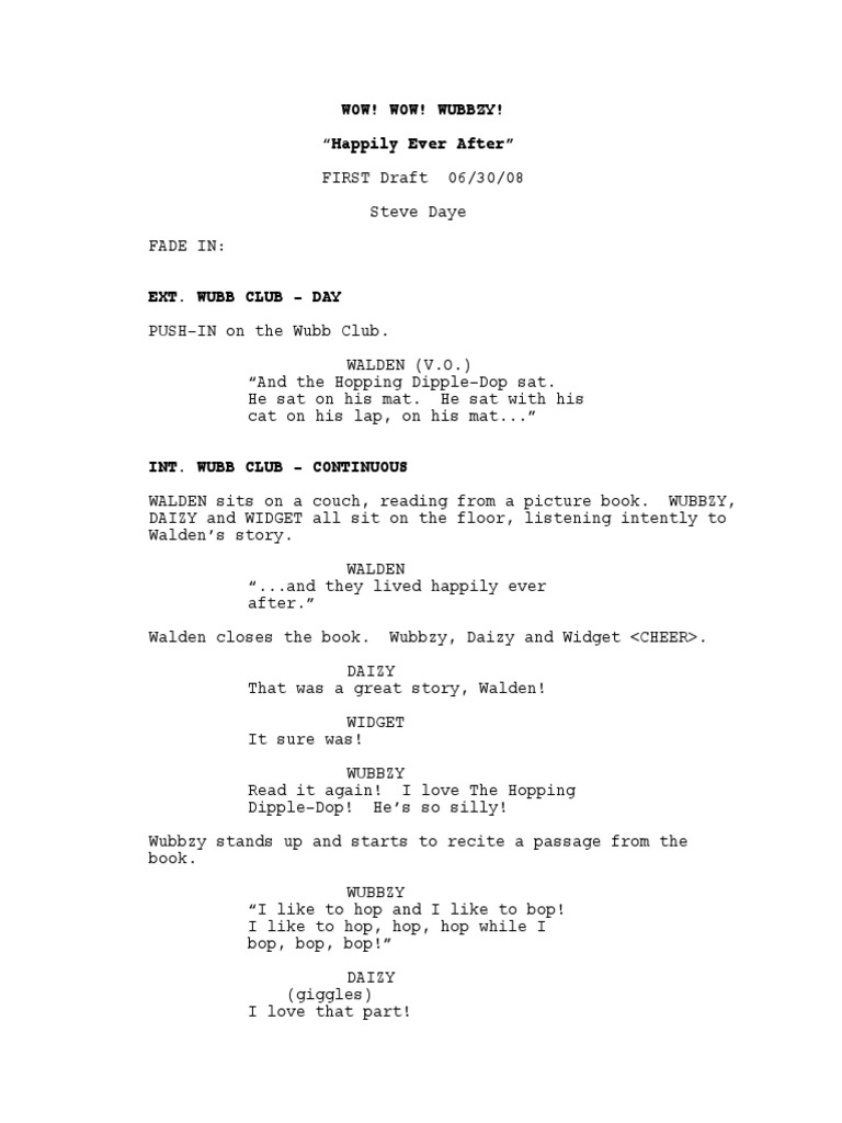 "Happily Ever After" Script | PDF