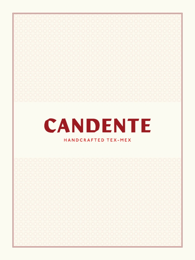 Candente Menu 09 2021v3 | PDF | Cuisine Of The Americas | American Cuisine