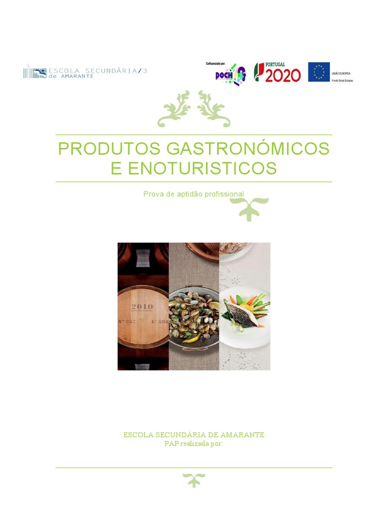Exemplo de PAP - Amarante | PDF | Gastronomia | Comidas e bebidas