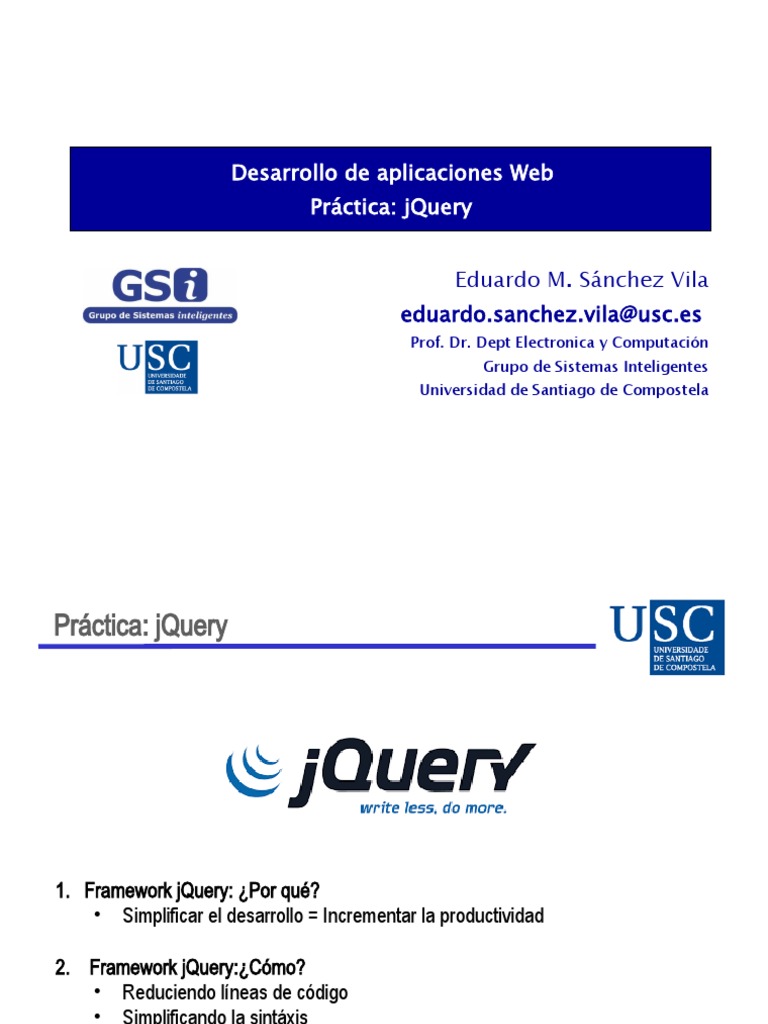 DAW Jquery | PDF | J Query | HTML