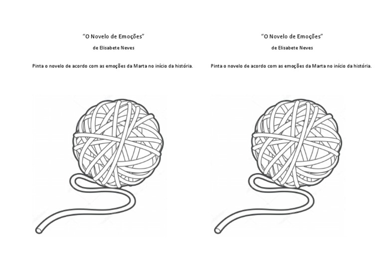 Novelo de Emoções Ficha 1 | PDF