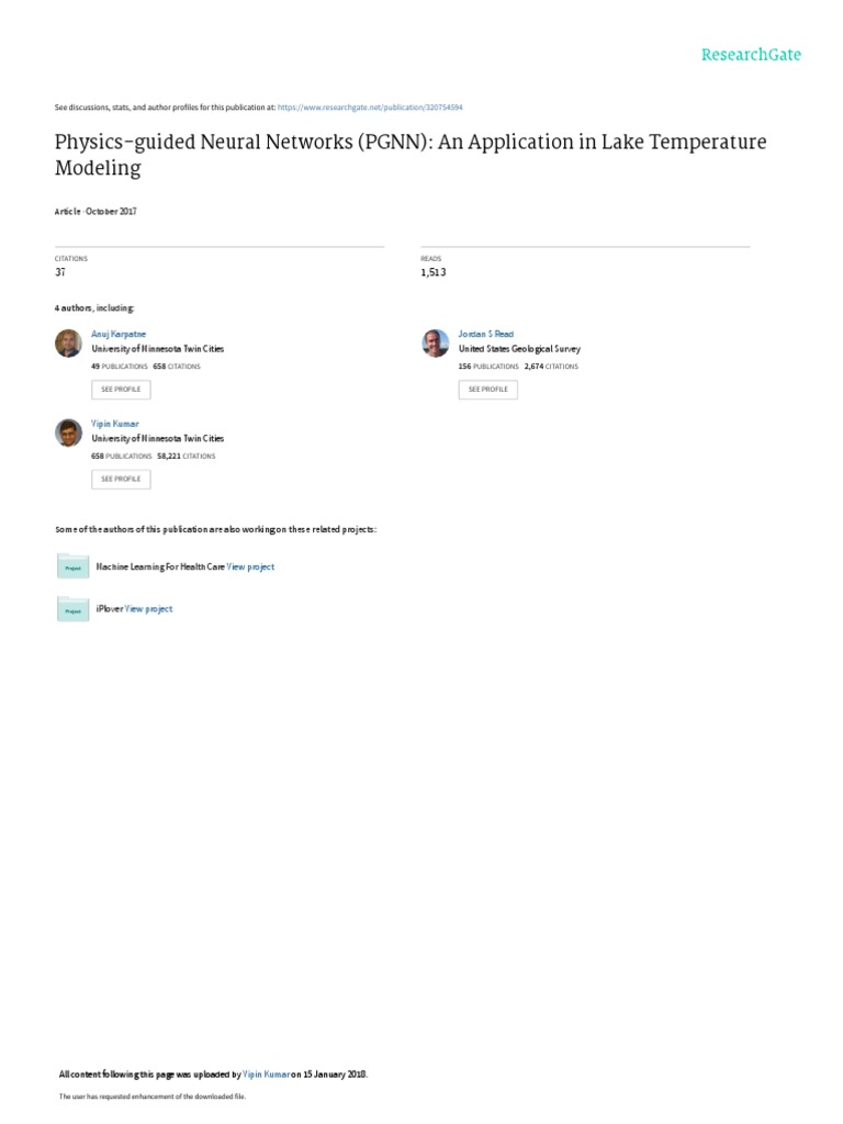 Physics-Guided Neural Networks PGNN An Application | PDF | Artificial ...