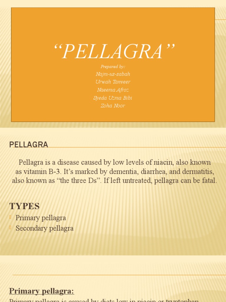 "Pellagra": Najm-Us-Sabah Urwah Tanveer Naeema Afroz Syeda Uzma Bibi Zoha Noor | PDF | Health ...