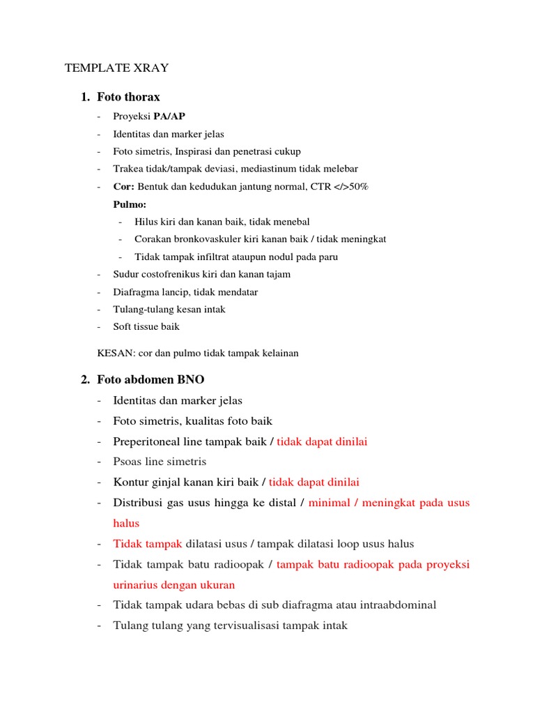 Template Xray | PDF