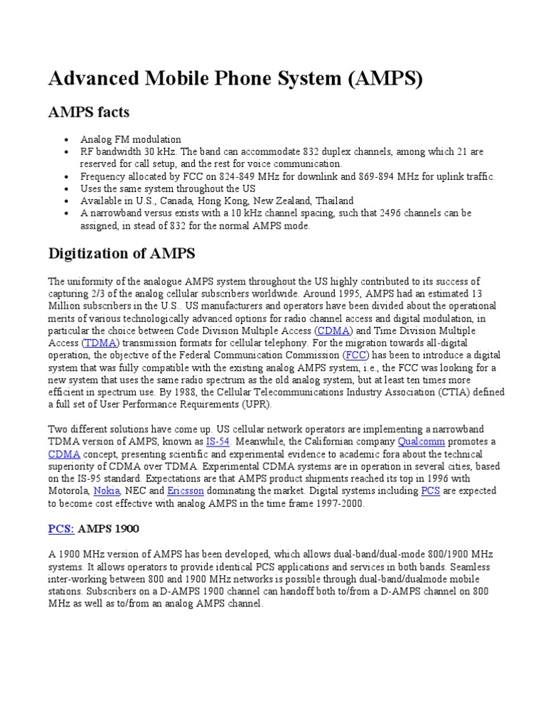 Advanced Mobile Phone System Pdf 3 G High Speed Packet Access