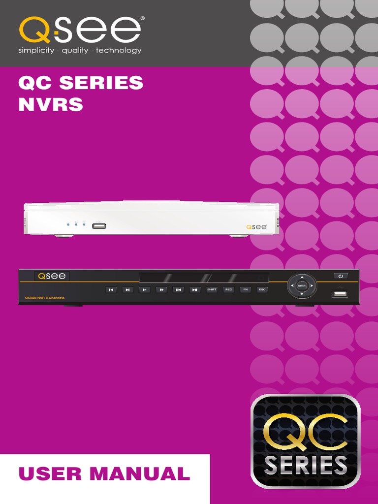 QC Series NVRS: User Manual | PDF | Menu (Computing) | Computer Keyboard