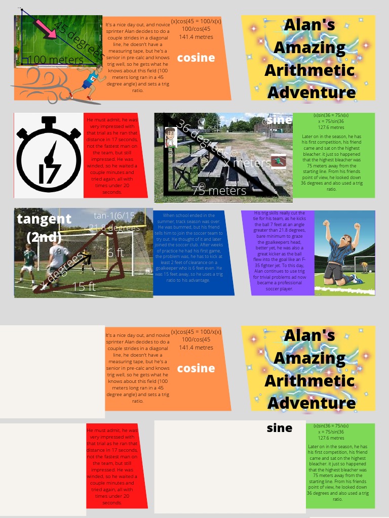 Blank 6 Panel Comic Strip | PDF | Trigonometry | Trigonometric Functions