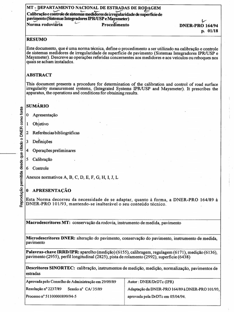 Dner Pro 164 94 | PDF