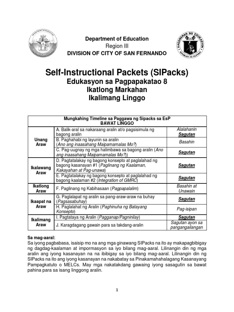 EsP8_Q3_Week-5_SIPacks_CSFP | PDF