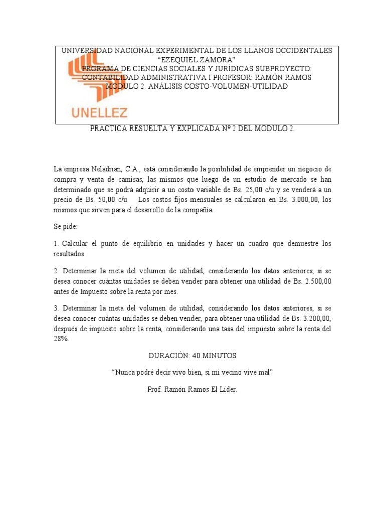 Practica Del Modulo 2 Resuelta y Explicada PDF | PDF | Ciencias económicas | Economias