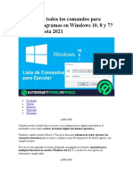 Comandos Windows R y CMD 1741723909 | PDF | Archivo de computadora | Microsoft Windows