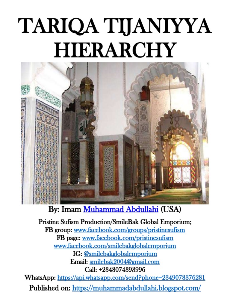 Tariqa Tijaniyya Hierarchy by Imam Muhammad Abdullahi Usa | PDF ...