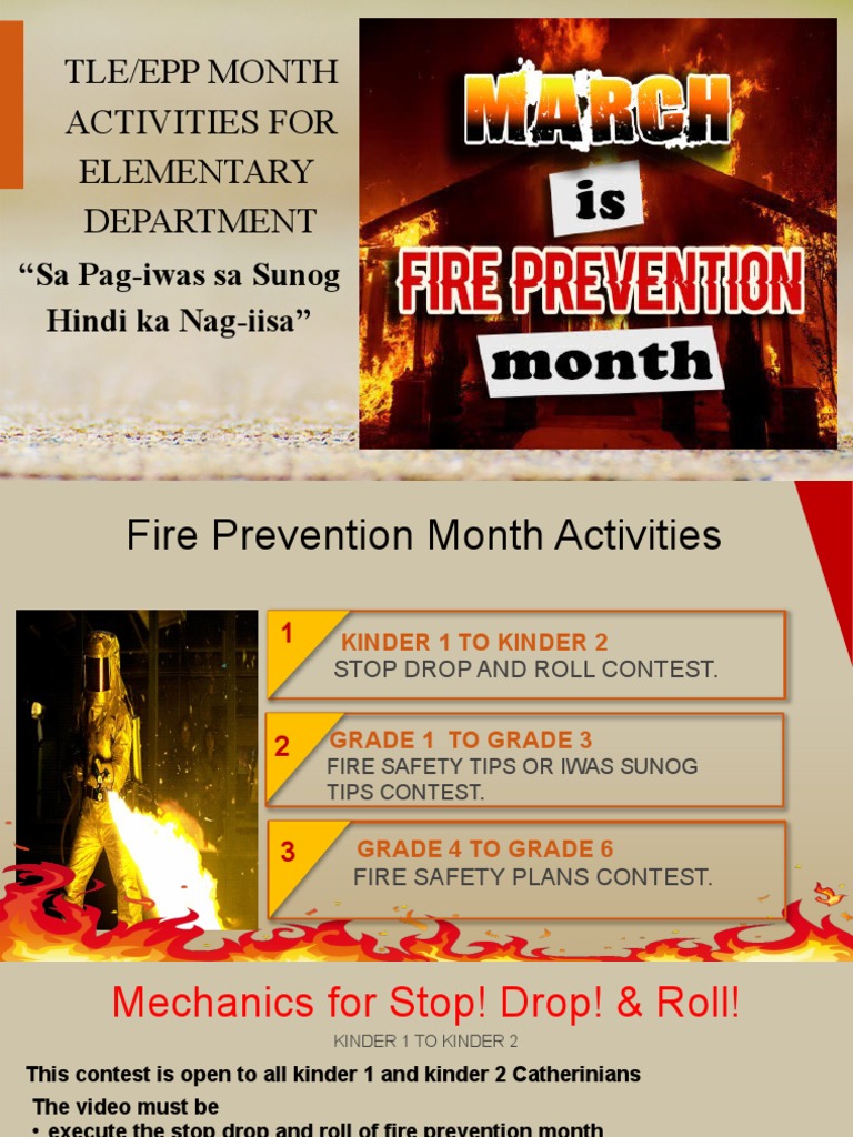 Tle/Epp Month Activities For Elementary Department: "Sa Pag-Iwas Sa ...