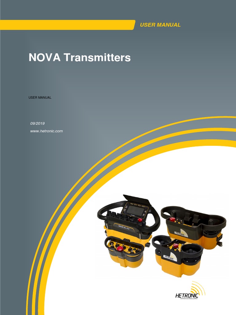 NOVA Transmitters: User Manual | PDF | Radio | Switch