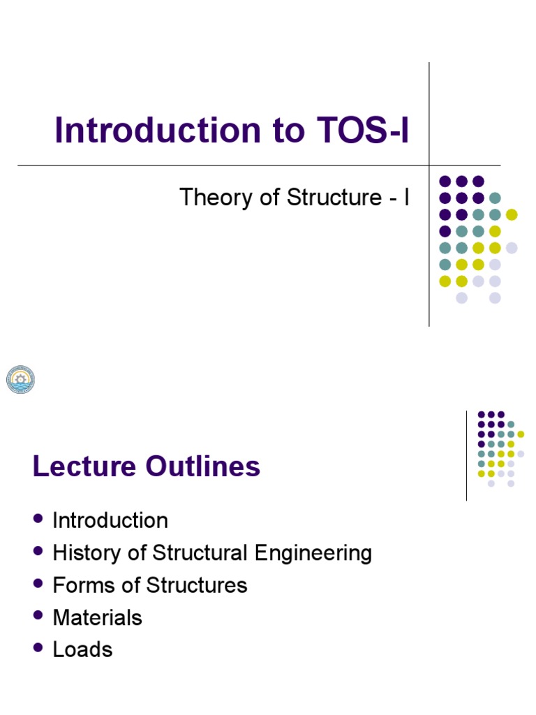 Introduction To TOS-I: Theory of Structure - I | PDF | Truss | Beam ...