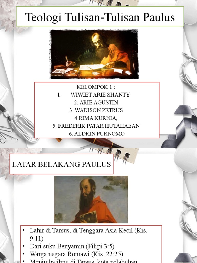 Teologi dan Surat-Surat Rasul Paulus | PDF | Ilmu Sosial | Agama ...