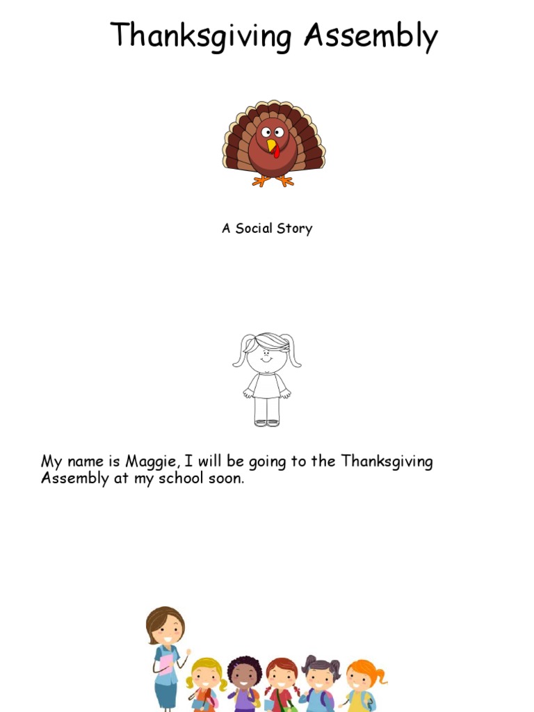 Thanksgiving Assembly Social Story - Matt Duke | PDF | Language Arts ...