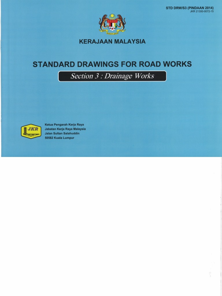 Standard Drawing Section 3 Drainage Works | PDF