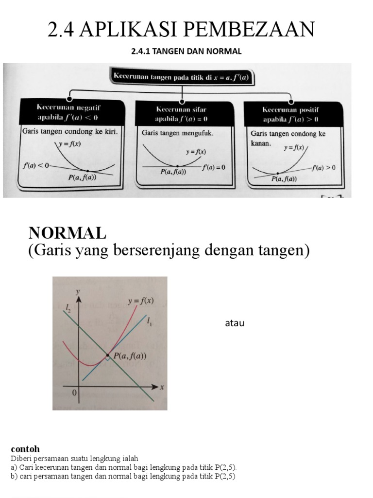 Aplikasi Pembezaan | PDF