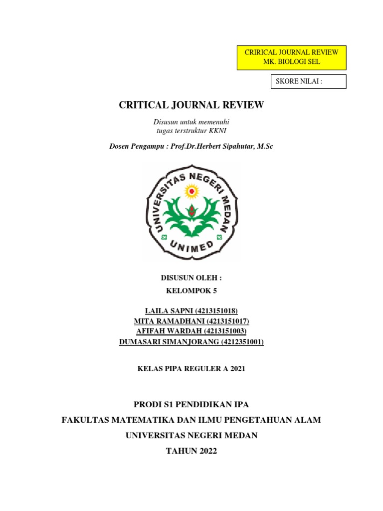 CJR Kelompok 5 Biologi Sel | PDF | Kajian Bahasa Asing | Kesehatan Holistik
