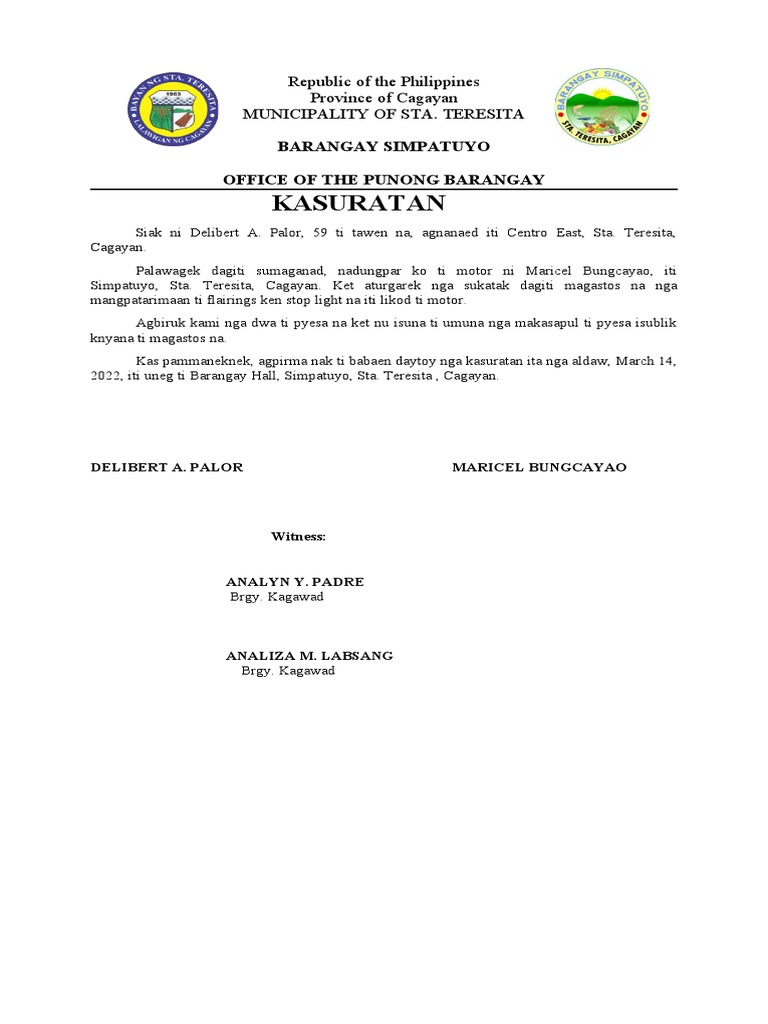 Kasuratan Ti Nakadungpar | PDF