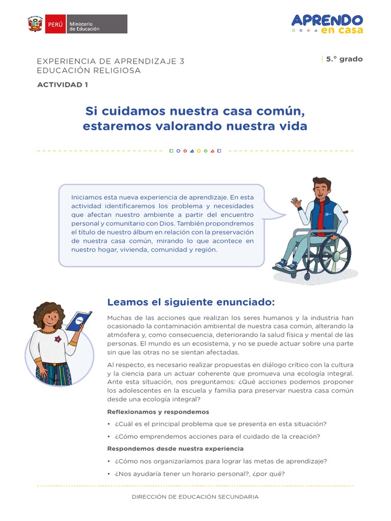 5to Rel Exp III Act 1 | PDF | Aprendizaje | Contaminación