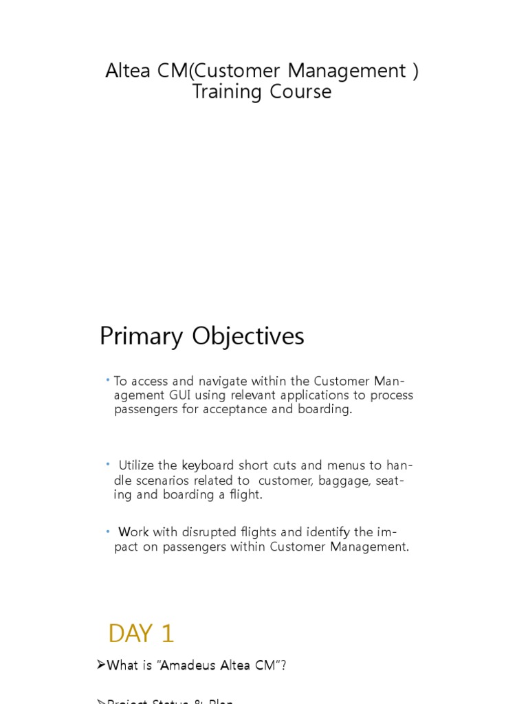 Altea CM (Customer Management) | Download Free PDF | Information ...