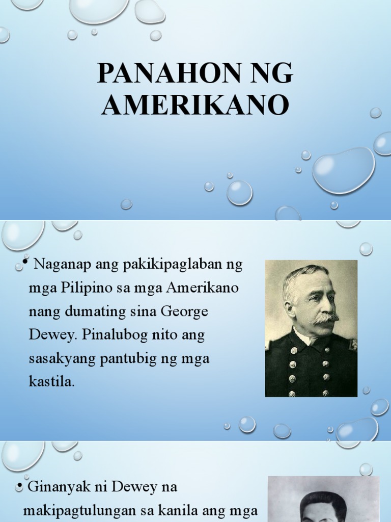 PANAHON NG AMERIKANO 1 Edited | PDF