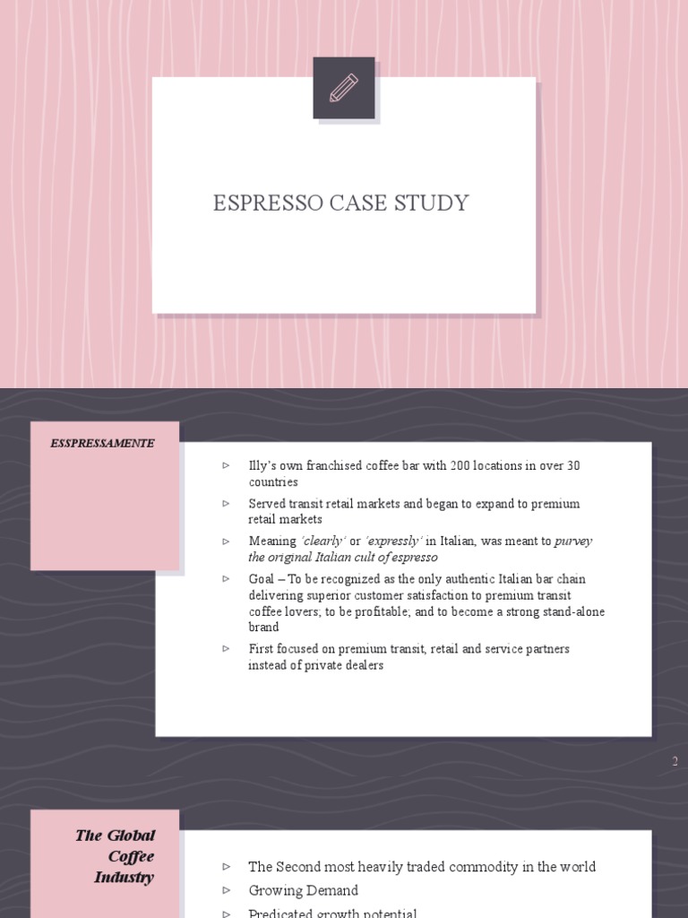 Espresso Case Study | PDF | Franchising | Coffee