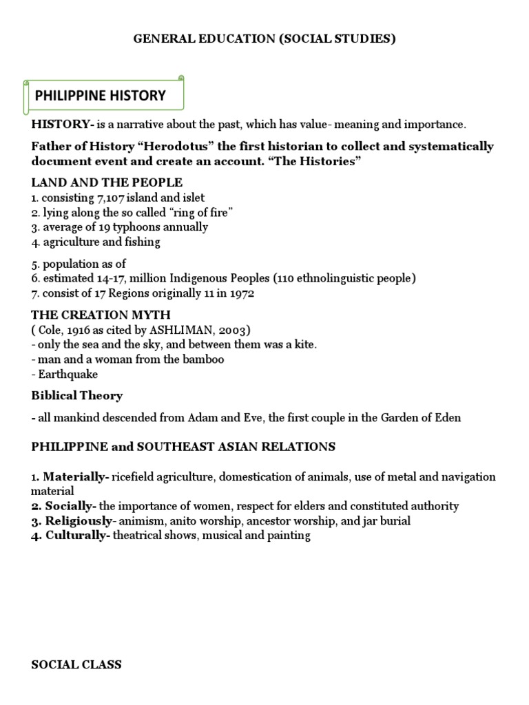 History and Geography | PDF | Geography | Philippines