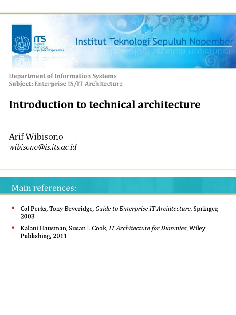 Enterprise IT Architecture Guide | PDF | Information | System