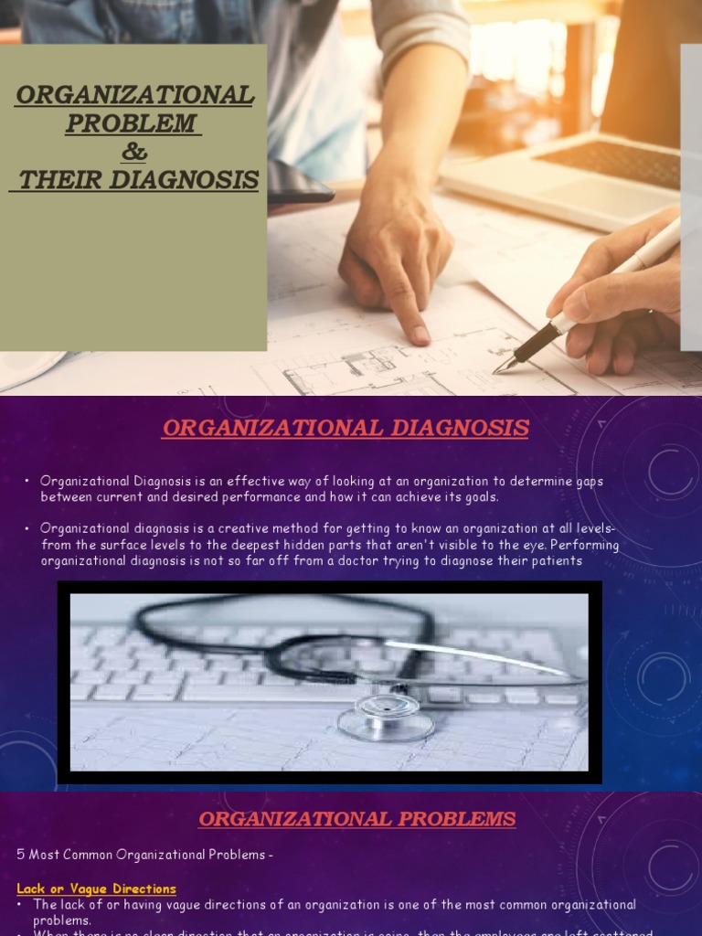 Organizational Problem and Their Diagnosis | PDF | Goal | Human ...