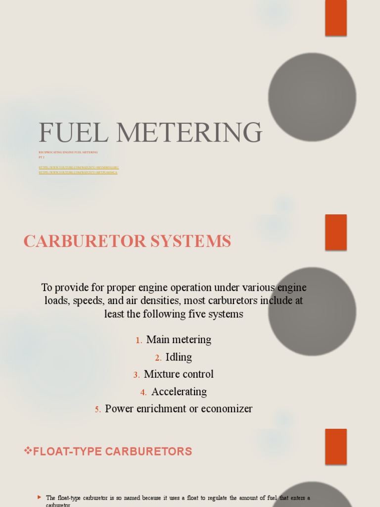Reciprocating Engine Fuel Metering PT2 | PDF | Carburetor | Throttle