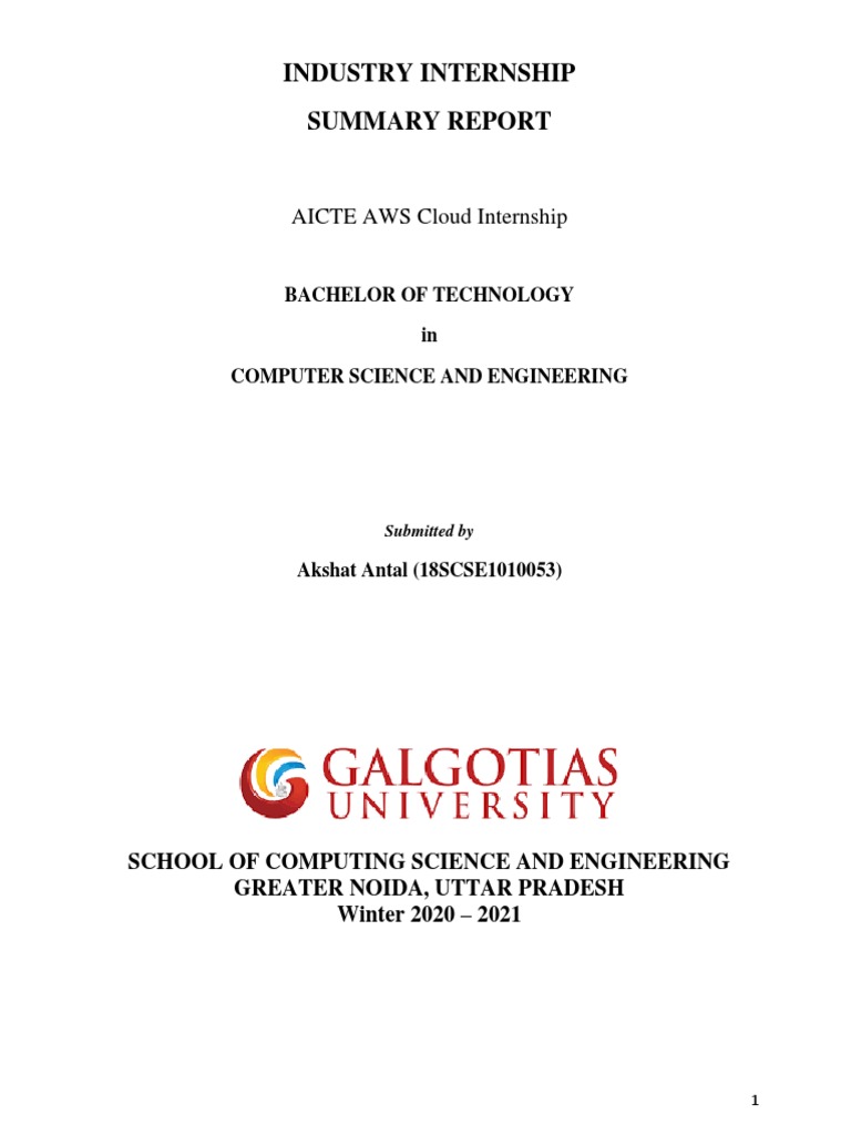 An Insightful Analysis of an AICTE AWS Cloud Internship Experience focused on Developing Cloud ...