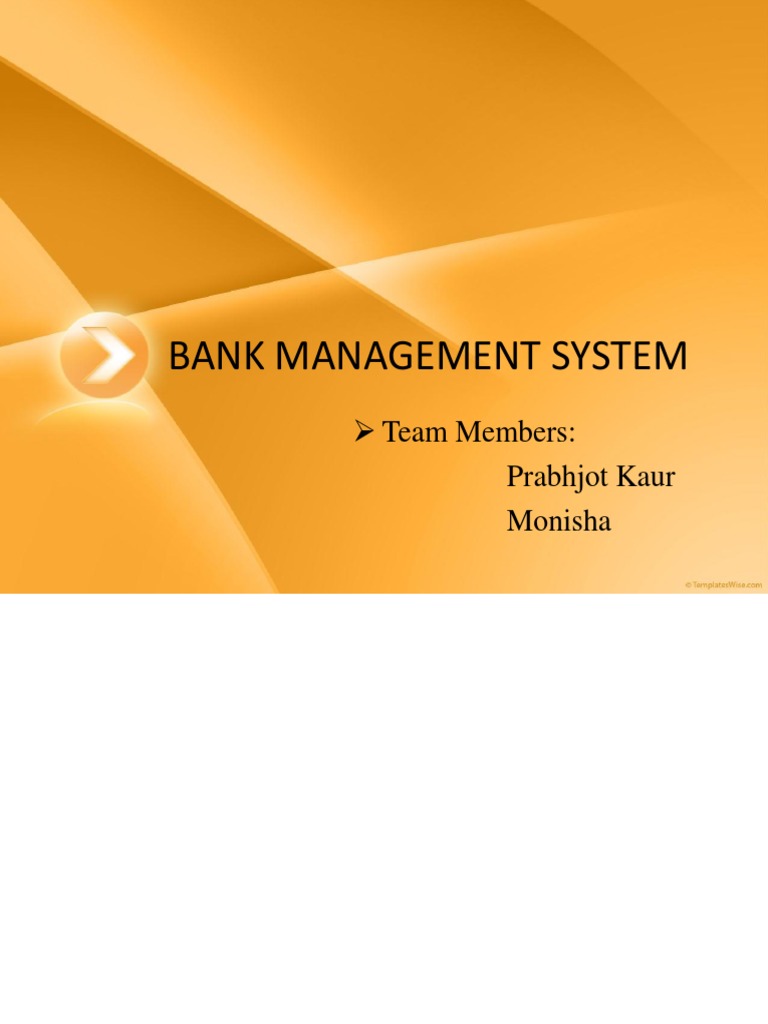 Bank Management System | PDF | Banks | Application Software