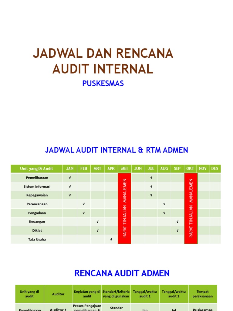 Contoh Rencana Audit Internal | PDF