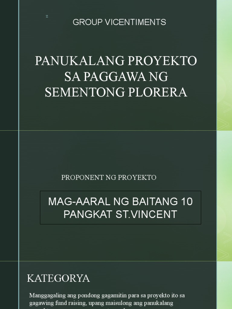 Ap St. Vincent Sementadong Plorera | PDF