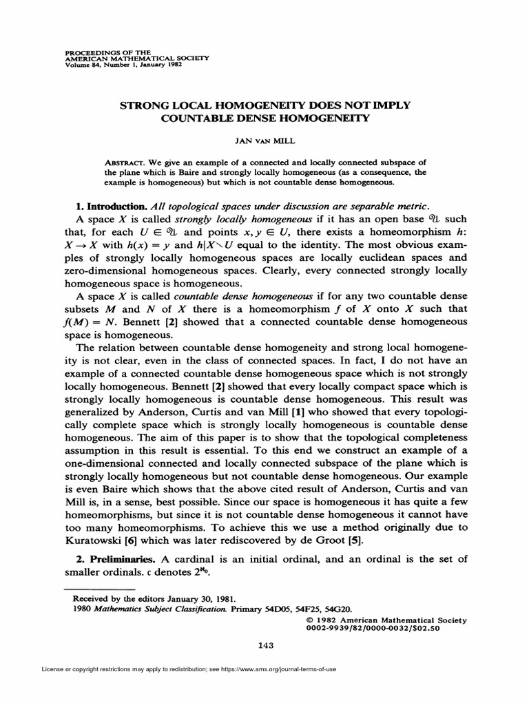 Strong Local Homogeneity Does Not Imply Countable Dense Homogeneity ...