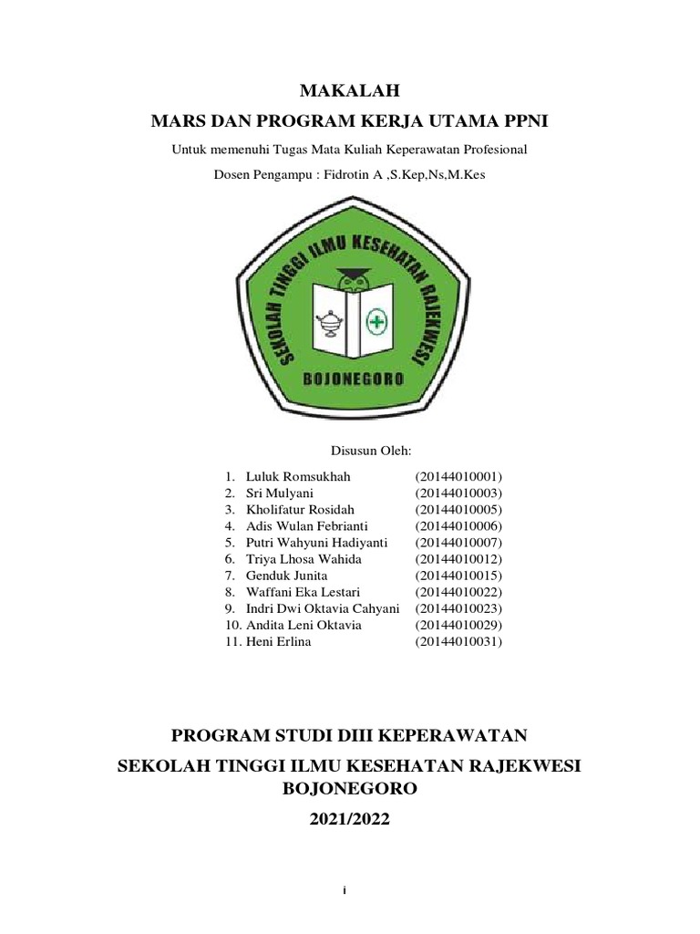 Makalah PPNI | PDF | Karier & Perkembangan