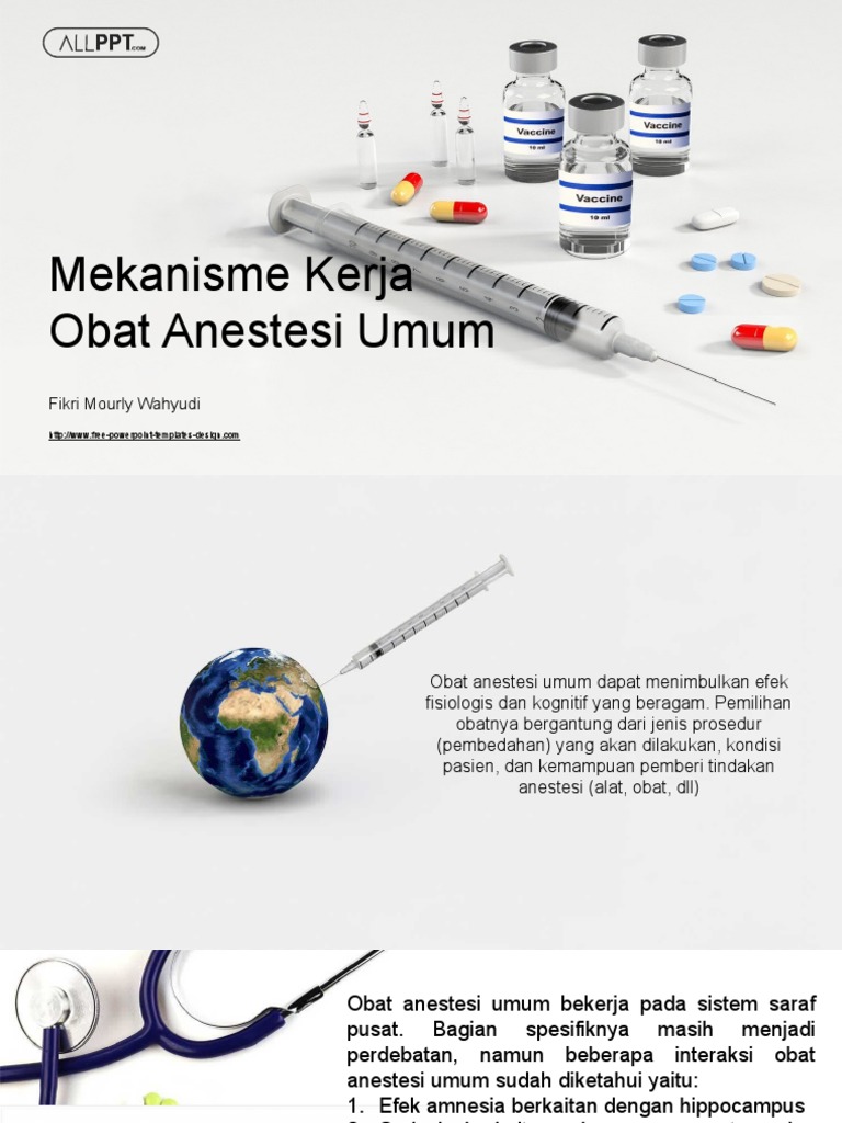Mekanisme Kerja Obat Anestesi Umum | PDF