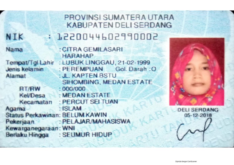 KTP Citra | PDF