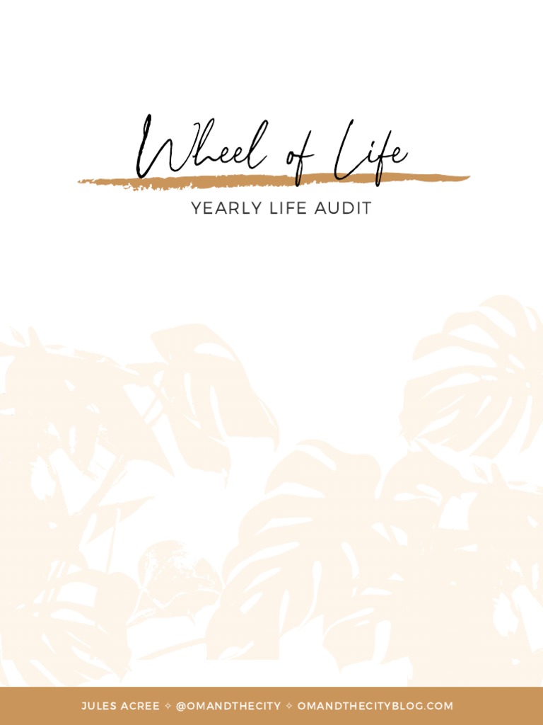 Life Audit - Wheel of Life | PDF | Behavioural Sciences | Cognition