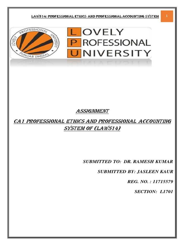 Jasleen Kaur Professional Ethics Case Analysis | PDF | Contempt Of Court | Advocate