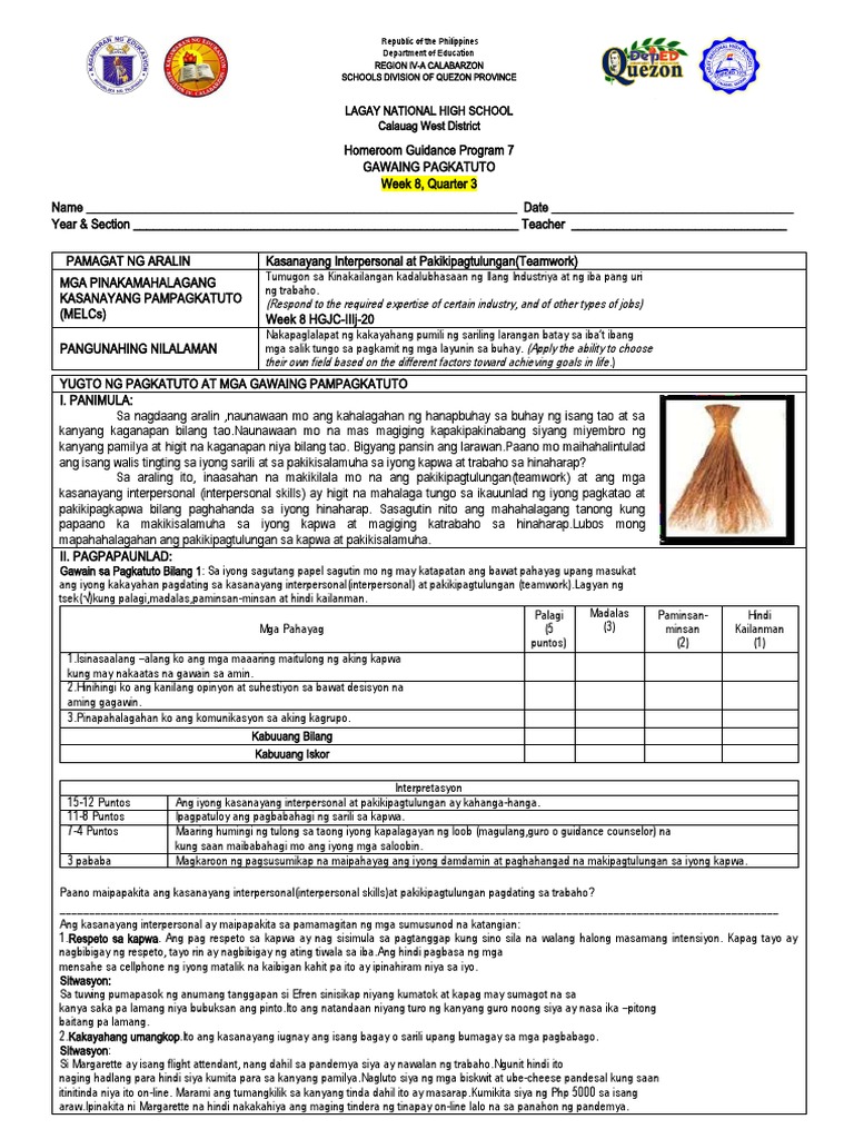 HG-G7-Week 8-q3 | PDF HG-G7-Week 8-q3 | PDF